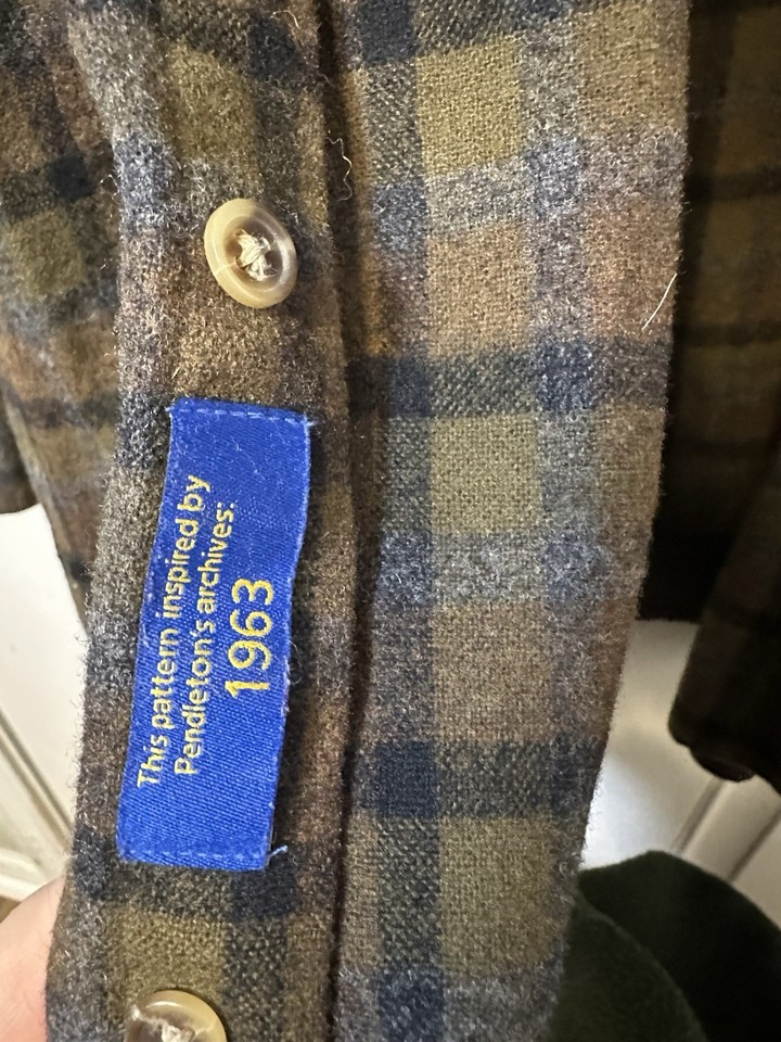 Vintage Pendleton Shirt Men XXL Long Plaid Lodge Flannel Tartan Wool Button | eBay