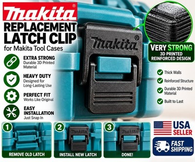 Makita plastic hinged latch / catch / clip / clasp for power tool case ...