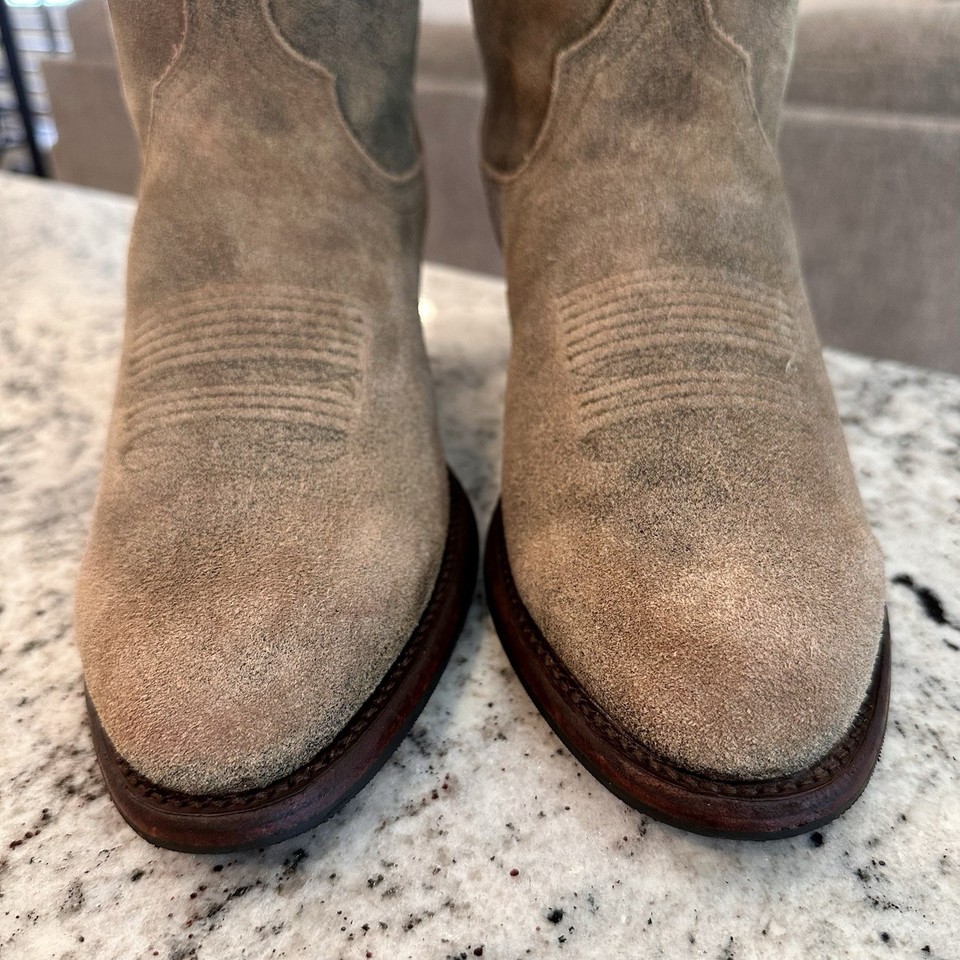 Tecovas Johnny Gravel Suede Boots 9 D Men s Cowboy Western Ranchwear tecovas-johnny-gravel-suede-boots-9-d-men-s-cowboy-western-ranchwear