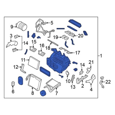 For Nissan Rogue 2017-2020 Nissan 272106FL3A HVAC Unit Case Assembly | eBay