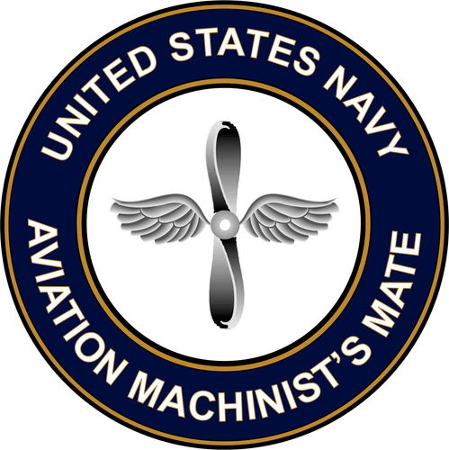 Navy Aviation Machinists Mate AD 5.5" Die Cut Sticker 'Officially ...
