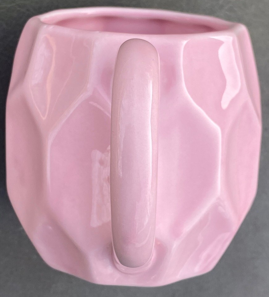Harry and David Pink Honeycomb Ceramic Coffee Tea Mug Cup FREE Shipping ...