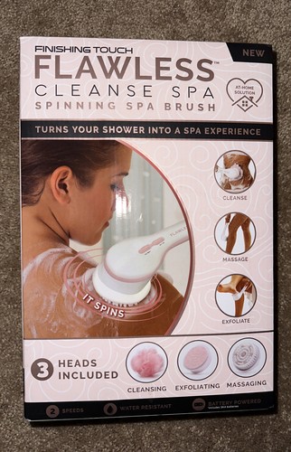 Finishing Touch Flawless Cleanse Spa Spinning Spa Brush 3 Heads NEW ...