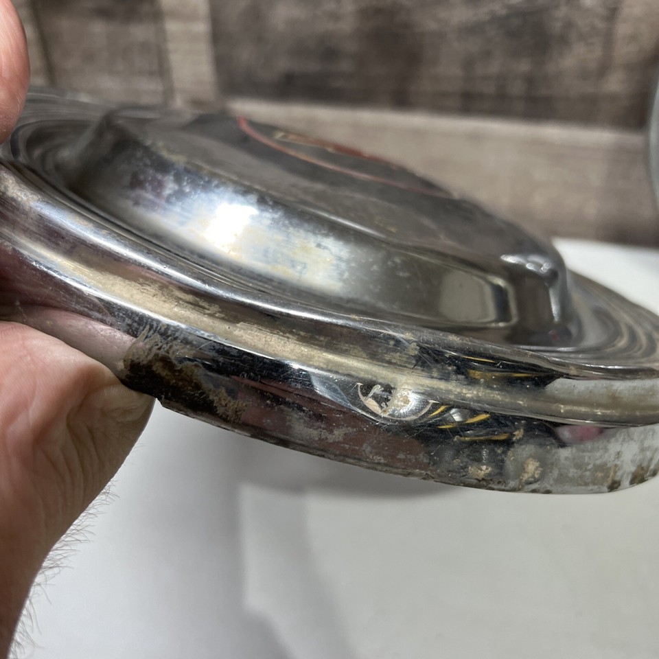 1966 Chevrolet Dog Dish Hubcaps 10 1/2" Set of 4 Chevy 66 Impala Bel ...