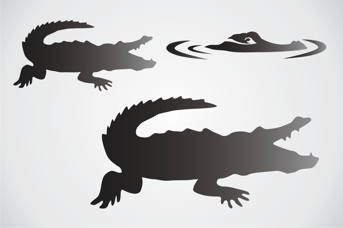 Alligator Wall Stencil