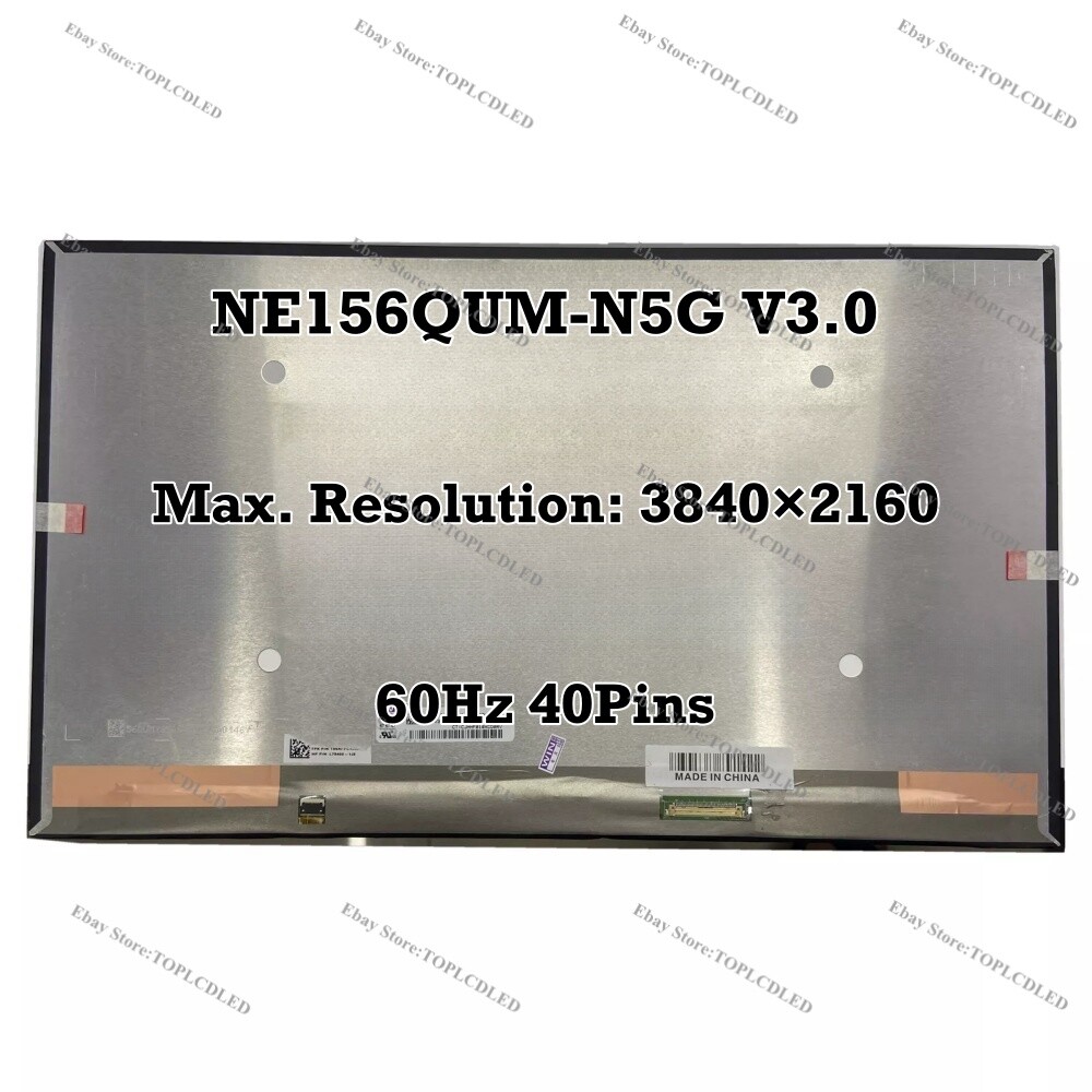 NE156QUM-N5G V3.0 UHD 3840×2160 IPS LED LCD Screen Laptop Panel 4K eDP ...