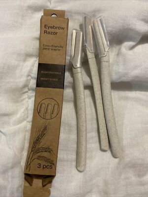 Eco Friendly eyebrow razor 3 Pack New Made From Wheat Straw Acc451 ...