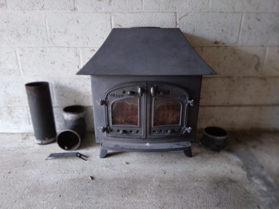 Villager A Range Stove, 16KW Boiler Stove wood burner (log,wood+burner ...