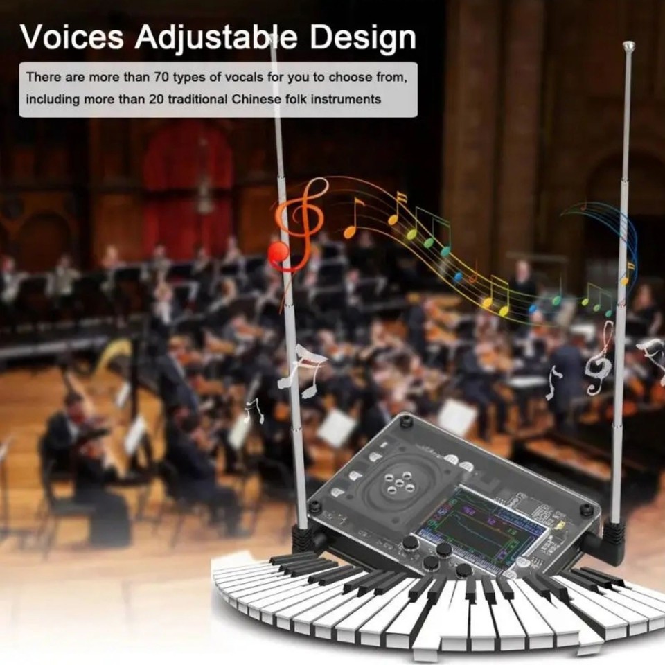 Musical Electronic Creative Instrument Mini Theremin With Built-In ...