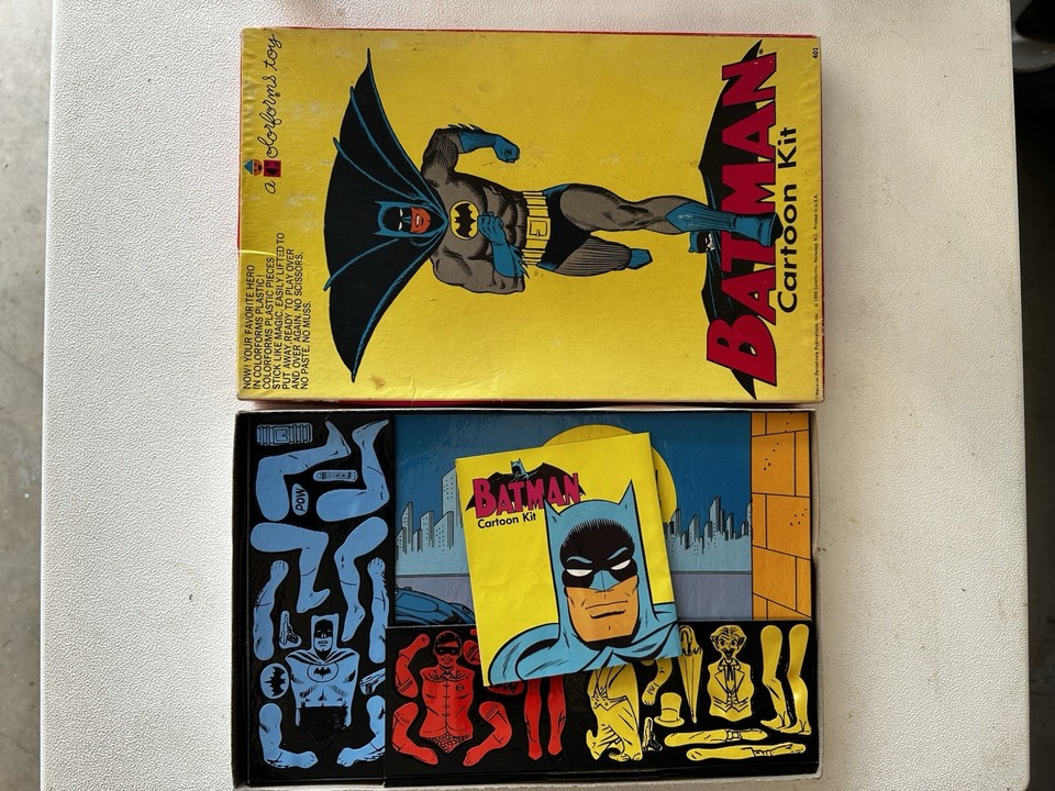 VINTAGE 1976 Colorforms Batman Cartoon Kit | eBay