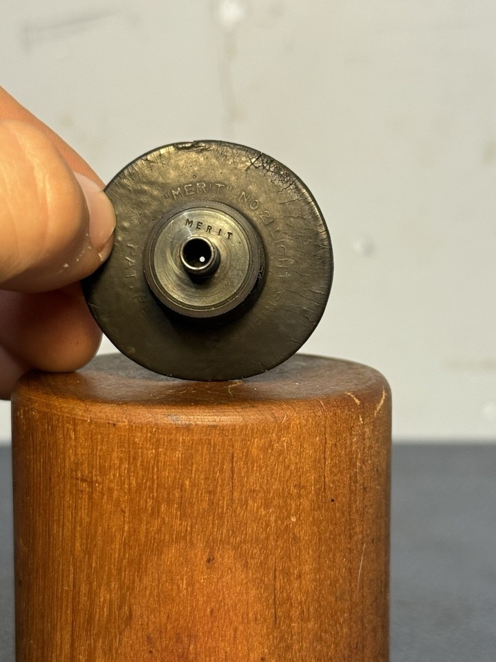 Vintage Merit Adjustable Aperture Rear Sight Disc w/Rubber Cup (worn ...