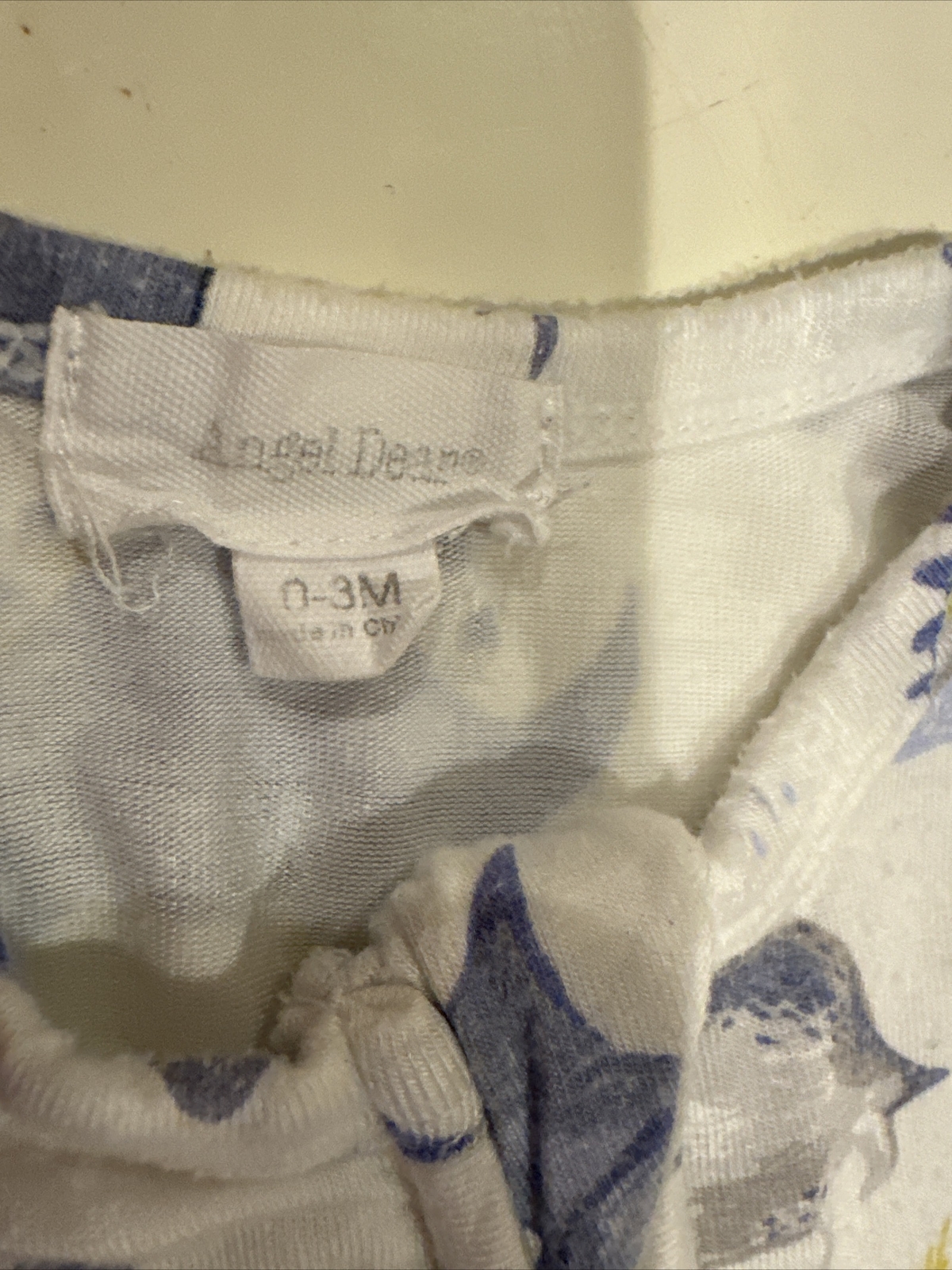 Angel Dear Baby Boy Size 0-3 Months One Piece Bamboo Dinosaur Sleepwear ...