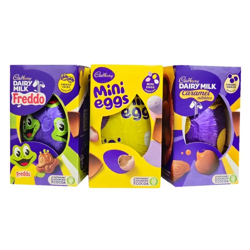 Cadbury Easter Egg Selection Caramel Freddo Milk Chocolate Variety 3 ...