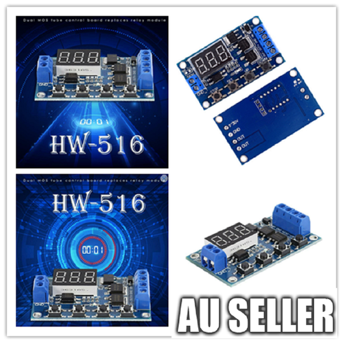 Bulk HW-516 DC 12V 24V LED Time Delay Relay Trigger Cycle Timer Switch ...