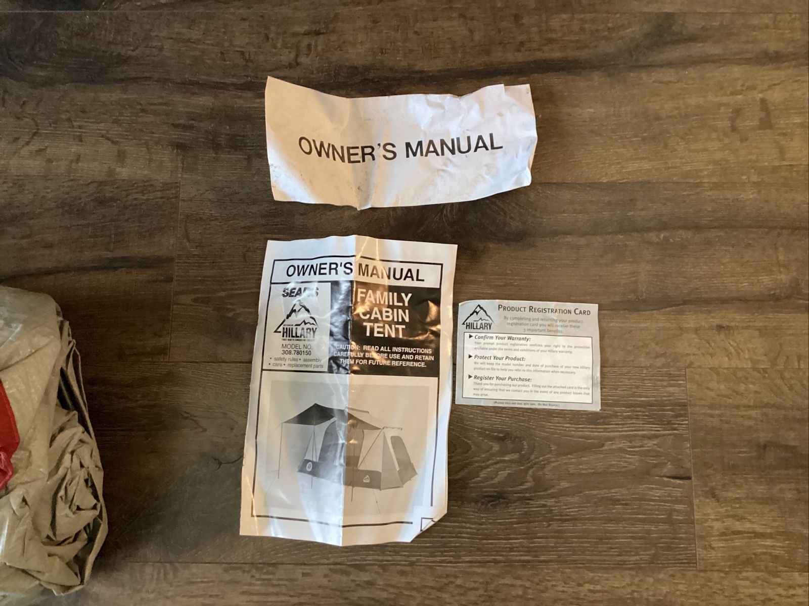 Vintage Sears Edmund Hillary 14ft x 10ft Two Room Cabin Tent In Box ...