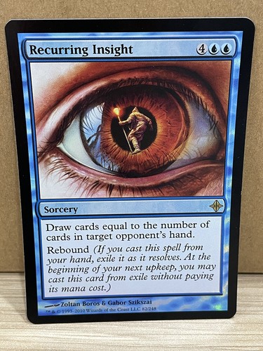 FOIL Recurring Insight - Rise of the Eldrazi - Magic the Gathering MtG ...
