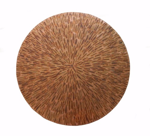 Mexican Round Copper Table Top Hand Hammered 36 Inches Fire Patina | eBay