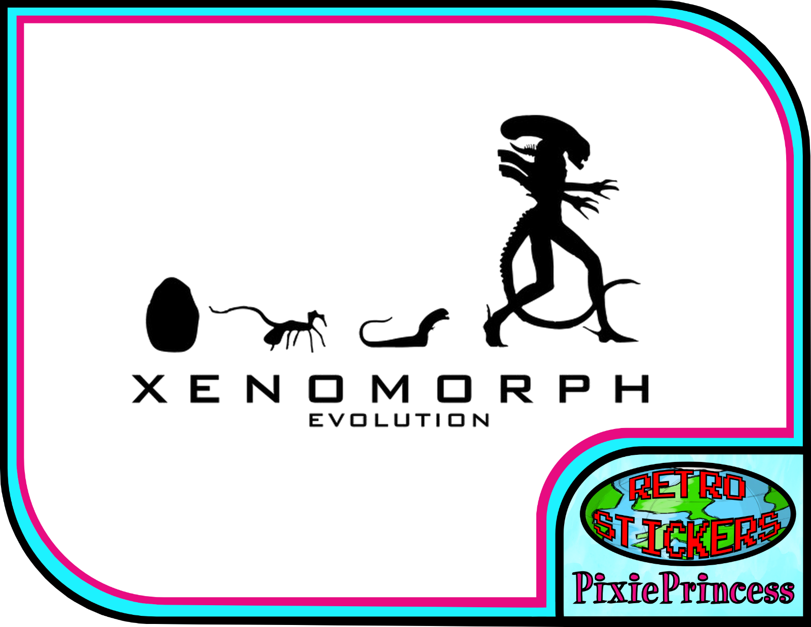 Alien Xenomorph I Vinyl Sticker Vehicle Car Van Motorbike Wall Art ...