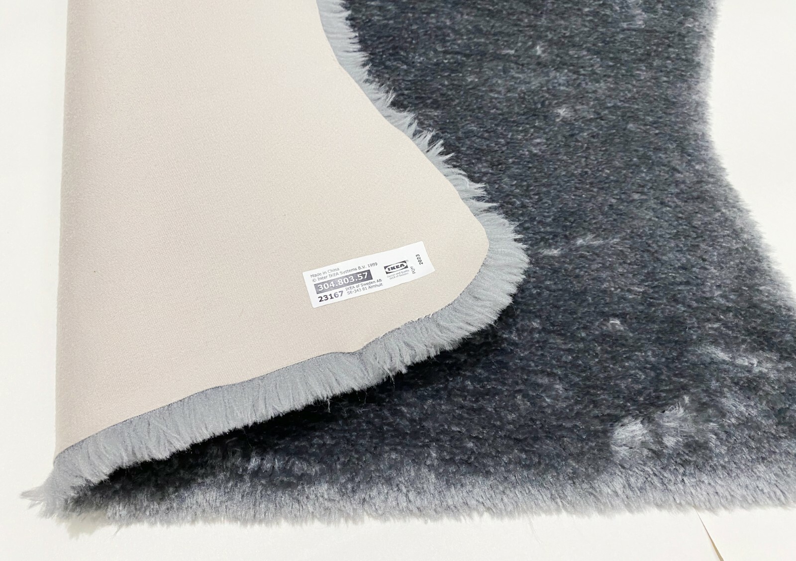Ikea TOFTLUND Super Soft Rug Throw Faux Fur Wool Cover 1' 10" x 2' 9 ...