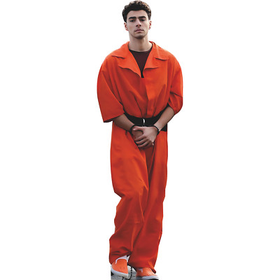 H38254 Luigi Mangione Jail Jumpsuit Cardboard Cutout Standee Standup | eBay