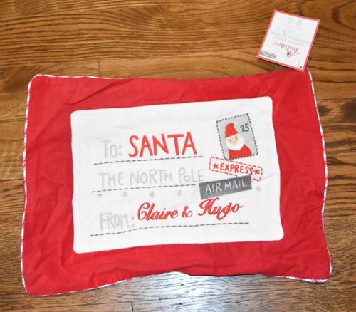 Pottery Barn Kids Letter to Santa Sham Christmas Holiday Claire & Hugo ...
