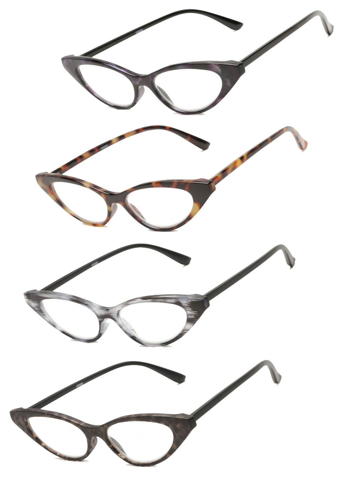 1 or 2 Pair(s) Retro Cat Eye Frame Reading Glasses (NOT BIFOCAL) Reader ...