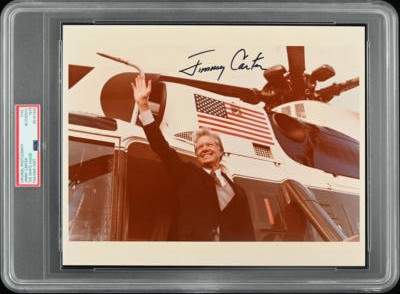 President Jimmy Carter signed 8x10 Type 1 Stamped White House Photo PSA ...