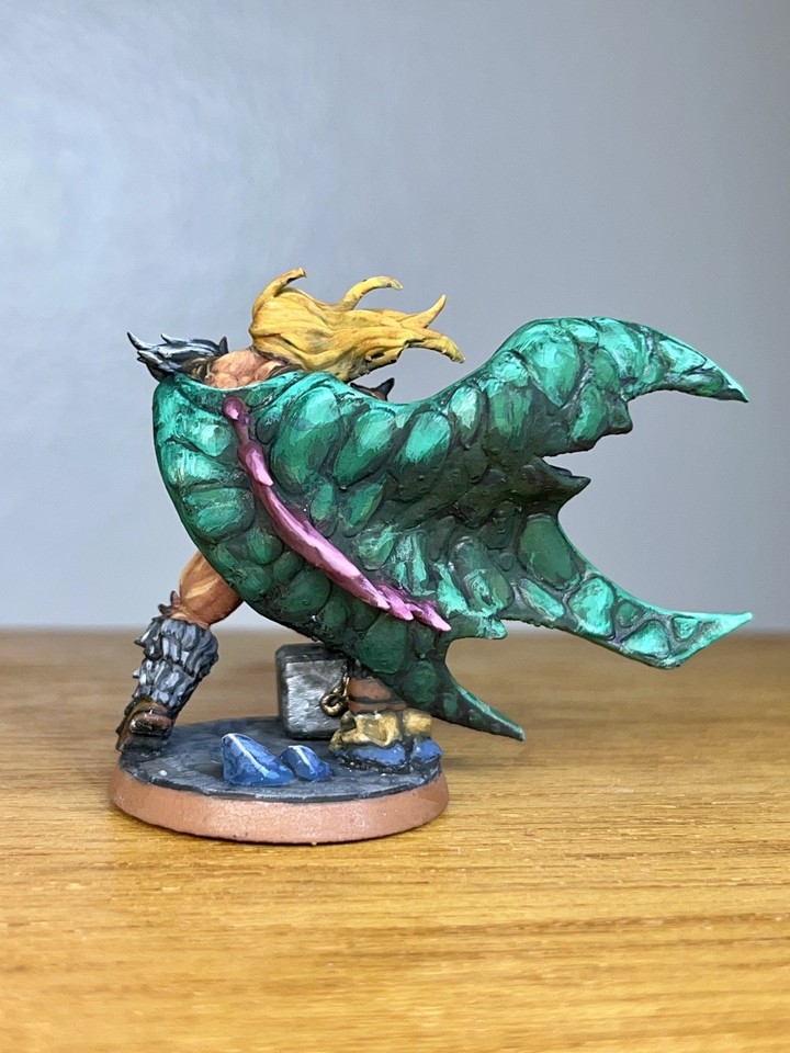 Painted Human Barbarian , Pro Painted Miniature, D&D Miniature ...
