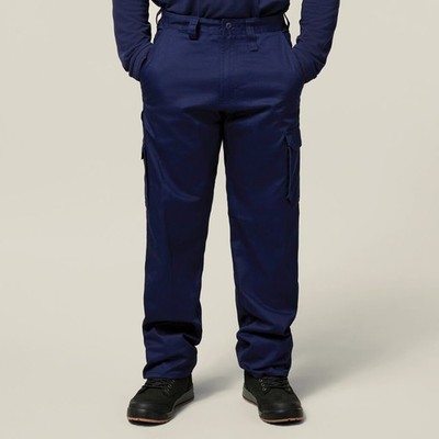 Hard Yakka Mens Relaxed Fit Cargo Work Pants Navy (Y02500) 97R ...