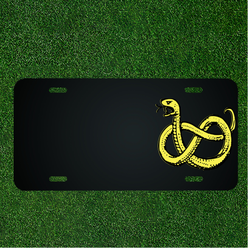 Custom Personalized License Plate With Add Names To Snake Coiled ...