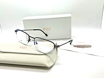 NEW FRED Eyeglasses OPTICAL Frame FG50007U 002 MATTE BLACK 56-19-145MM ...