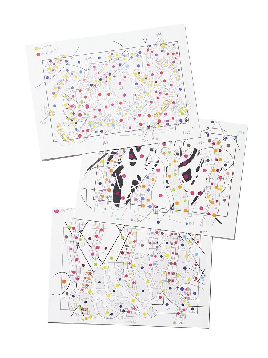 KAWS Color Charts Set Of 3 BROOKLYN MUSEUM WHAT PARTY RARE ART | eBay