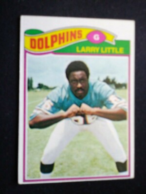 1977 Topps Football Card # 172 Larry Little - Miami Dolphins (HOF) | eBay