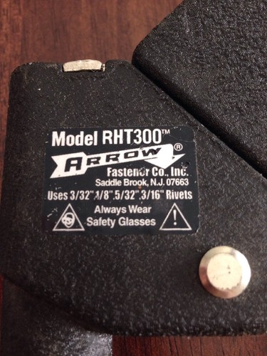 Arrow Fastener Model RHT300 Professional Swivel Head Rivet Tool | eBay