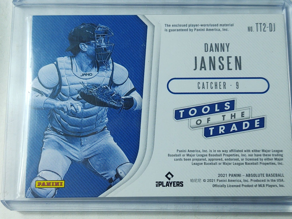 2021 PANINI ABSOLUTE TOOLS OF THE TRADE DANNY JANSEN PATCH BASEBALL ...