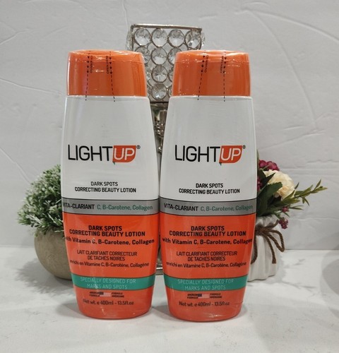 2X LIGHT UP DARK SPOT CORRECTING WHITENING BEAUTY BODY LOTION 400 ml 13 ...