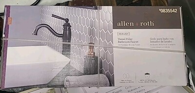 allen+roth Reagan Oil Rubbed Bronze 1-handle Vessel Low-arc Bathroom ...