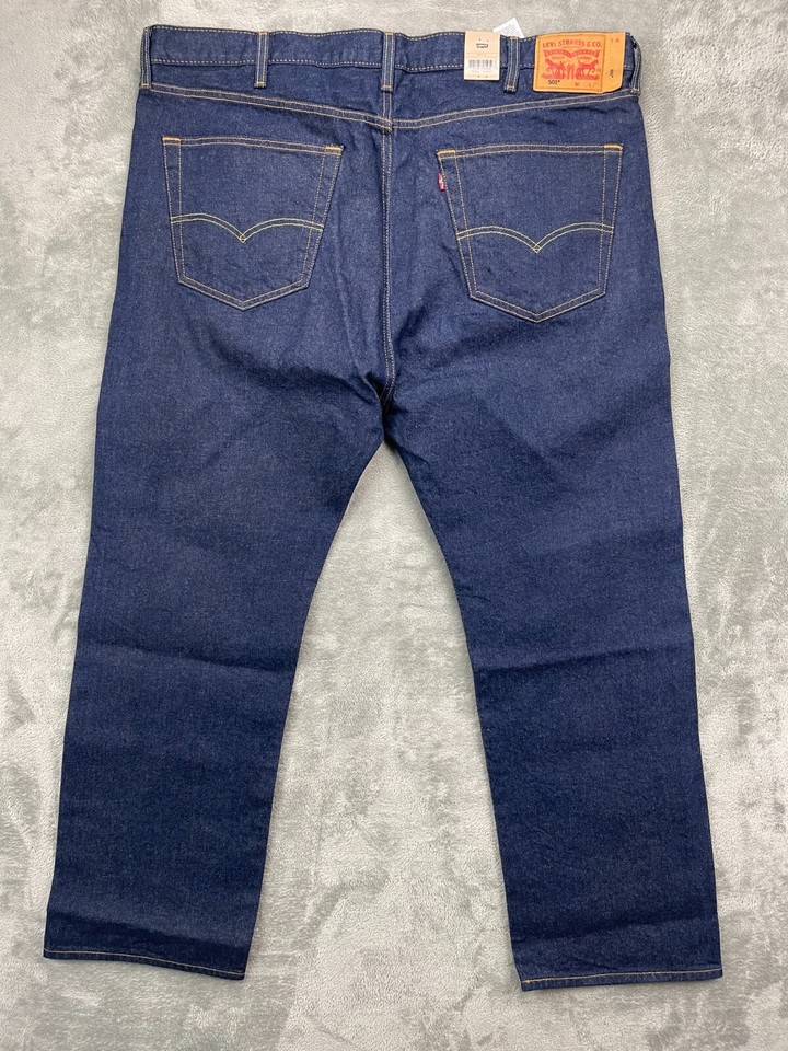 NWT Levi's Mens 501 Jeans 44x32 (Real 44x31) Button Fly Straight Fit ...