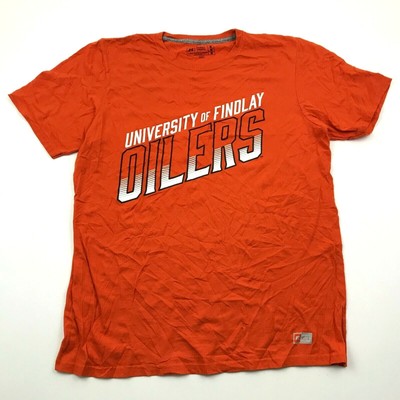 Russell Findlay Oilers Shirt Size Medium Orange Short Sleeve Tee Adult ...
