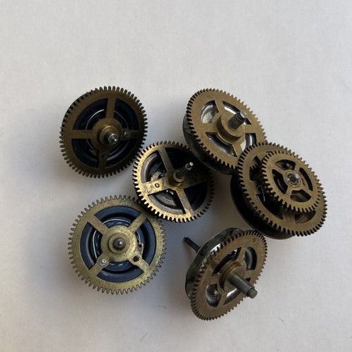 Lot of Vintage Small Brass Clock Gears | eBay
