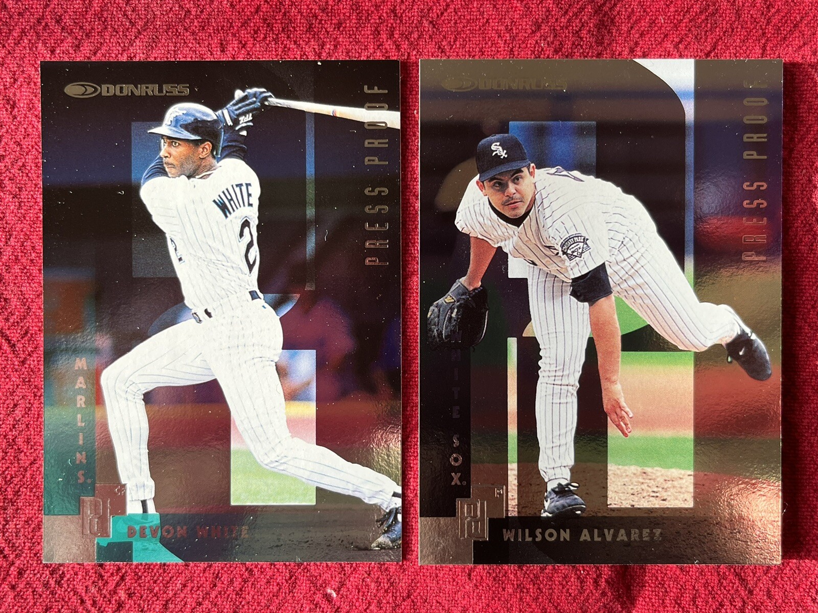(2) 1997 Donruss Baseball Silver Press Proofs Alvarez, White. 1 of 2000 ...