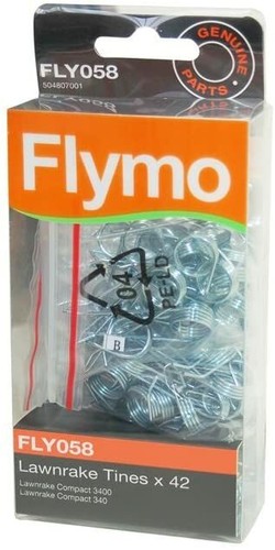 Tines / Rake for FLYMO LAWNRAKE COMPACT 340 3400 350 Scarifier Law Pack ...