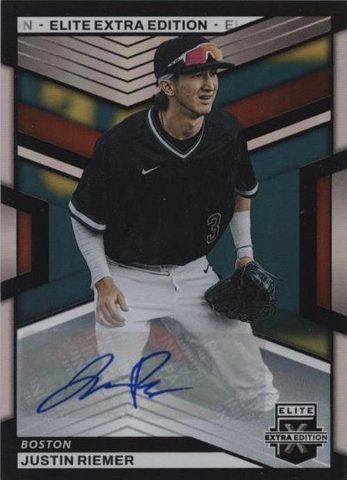 2023 Panini Elite Extra Edition - Justin Riemer #52 Signatures (AU, RC ...
