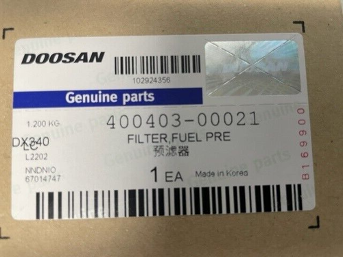 DEVELON DOOSAN PRE FUEL FILTER, PART #400403-00021. | eBay
