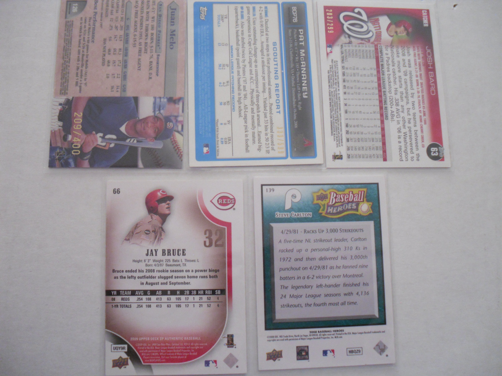 10 ALL SERIAL NUMBERED BASEBALL CARD LOT | eBay