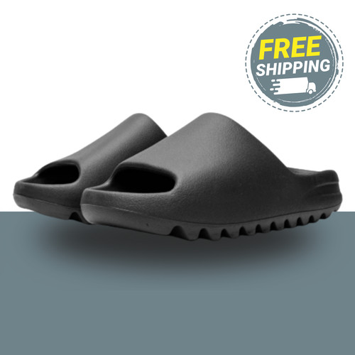 Onyx Adidas Yeezy Slide Black Foam Slippers Men Women Easy Wear House ...