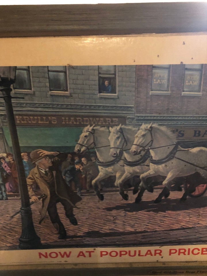 RARE vintage Pabst blue ribbon sign, Now at popular prices, framed 39 x ...