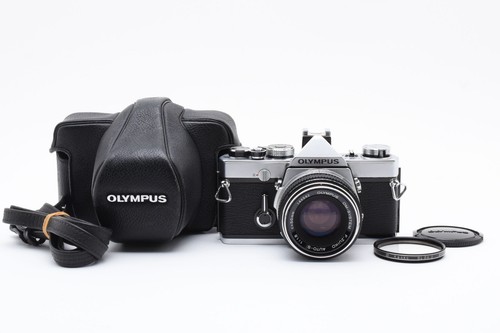 [MINT] Olympus OM-1 Silver 35mm SLR Film Camera + F.Zuiko 50mm f1.8 ...