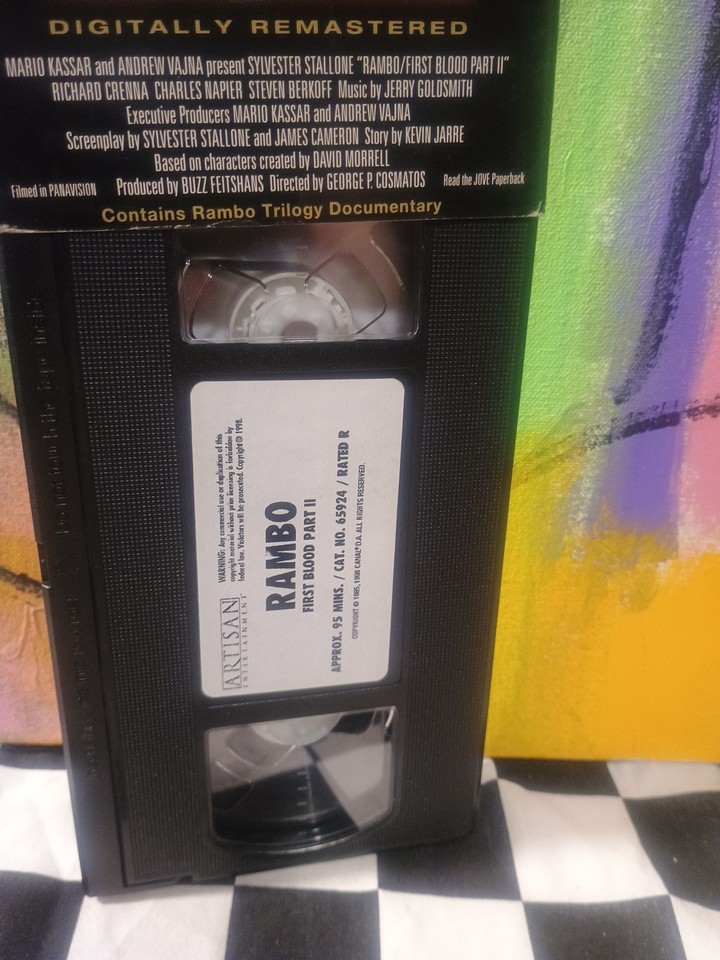 Rambo - First Blood Pt. 2 (VHS, 1999) 12236592433| eBay