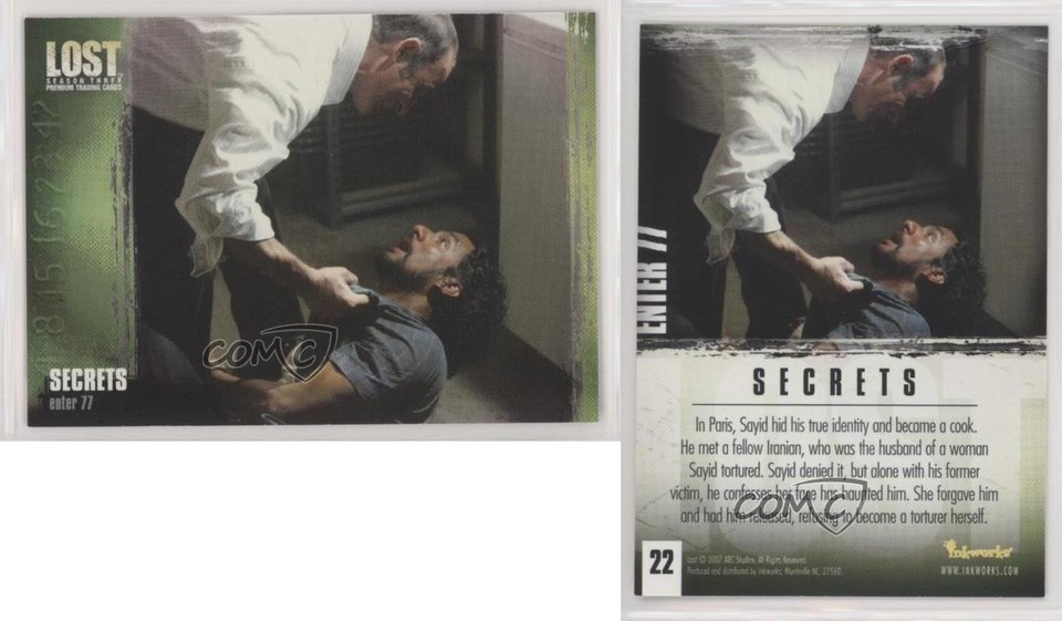 2007 Inkworks LOST Season 3 Sayid Jarrah Secrets #22 g7i | eBay